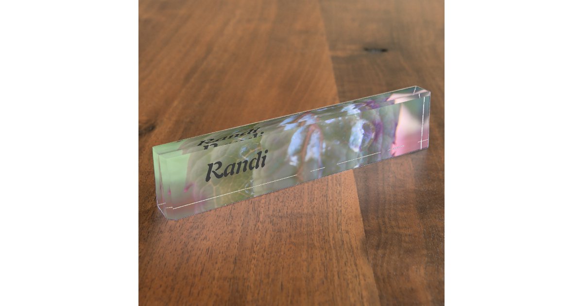 Personalized Dew Desk Name Plate | Zazzle
