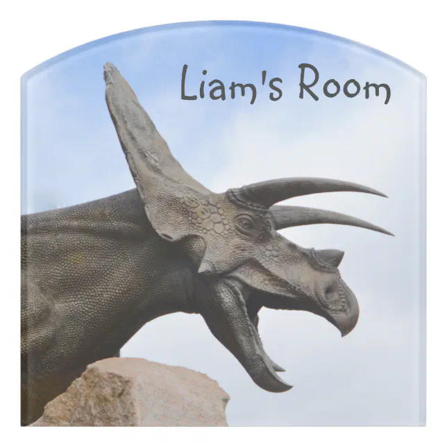 Personalized Dinosaur Room Door Sign | Zazzle
