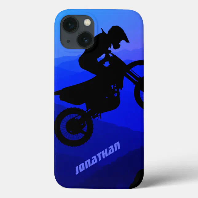 Personalized Dirt Bike Night Ride Motocross Case-Mate iPhone Case | Zazzle