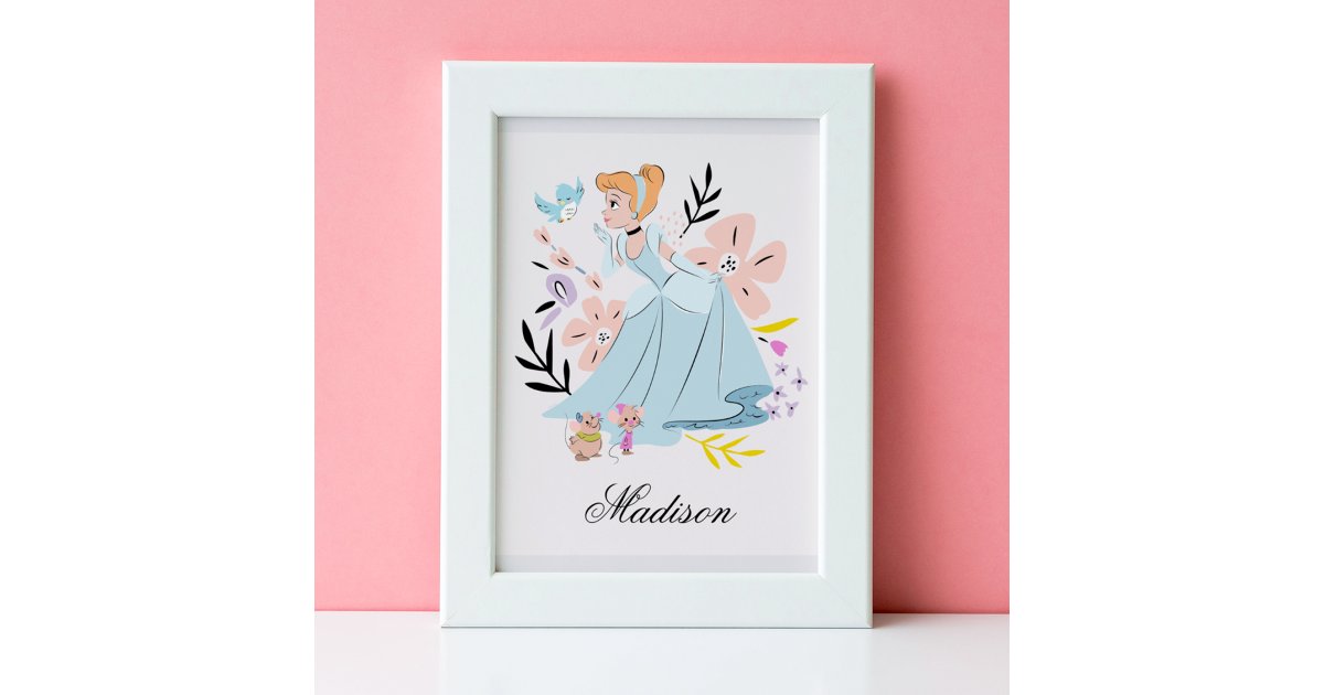 Personalized Disney Princess | Cinderella Poster | Zazzle