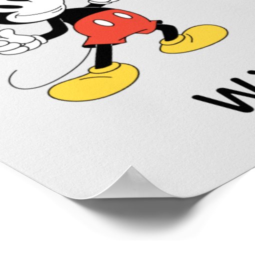 Personalized Disney's Mickey Mouse Emotions Poster | Zazzle