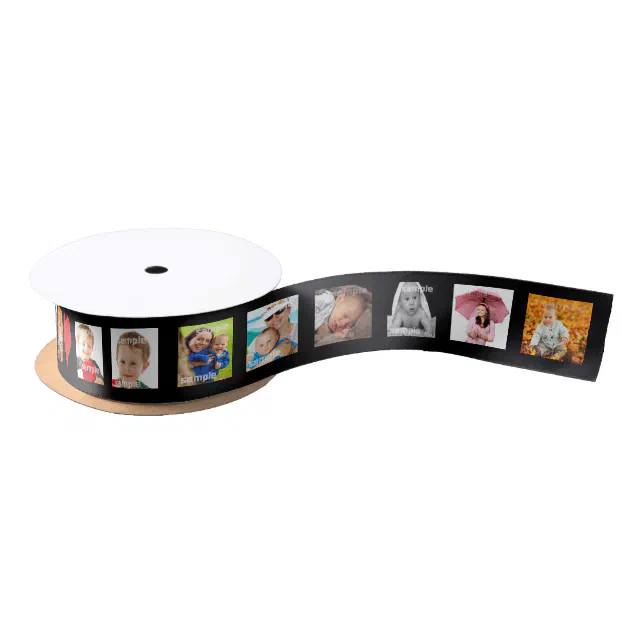 Personalized DIY Photo Template Satin Ribbon | Zazzle