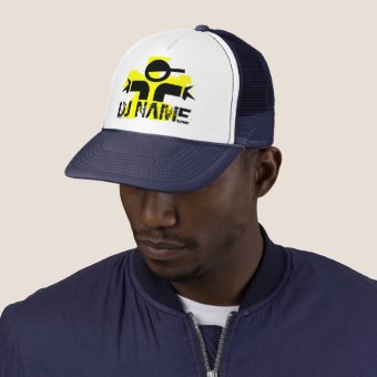Personalized DJ hat with custom name | Zazzle