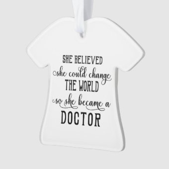 Personalized Doctor Ornament | Zazzle