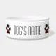 Personalized Dog Bowls - Paw Prints | Zazzle