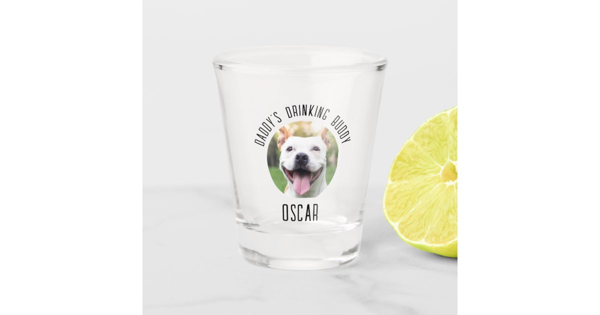 Personalized Dog Pet Photo Shot Glasses | Zazzle