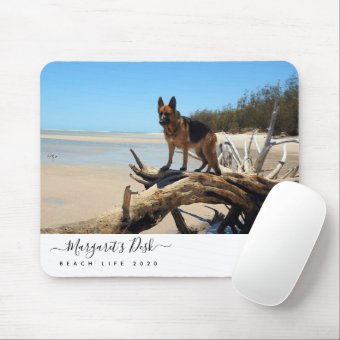 Personalized Dog Photo Mouse Pad | Zazzle