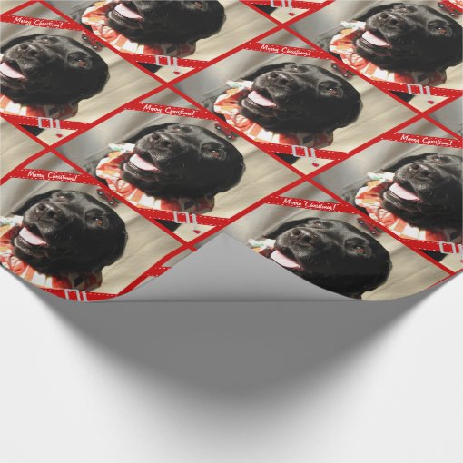 Personalized Dog Photo Wrapping Paper Template | Zazzle