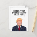 PERSONALIZED DONALD TRUMP POSTCARD | Zazzle