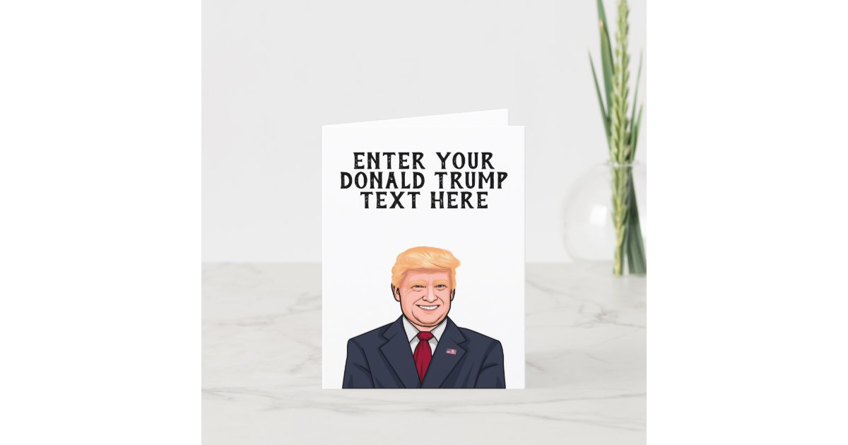 PERSONALIZED DONALD TRUMP THANK YOU CARD | Zazzle