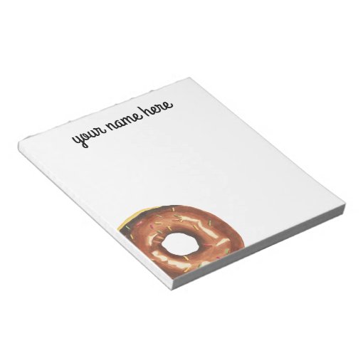 Personalized Donut Notepad | Zazzle