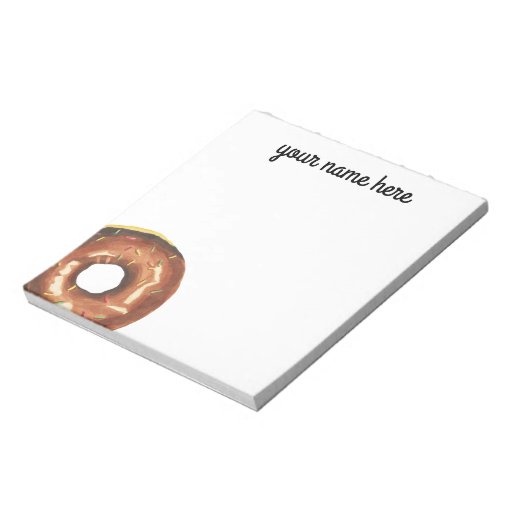 Personalized Donut Notepad | Zazzle