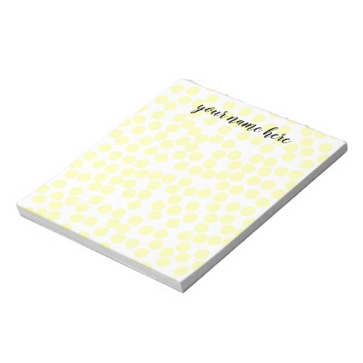 Personalized Dotted Notepad | Zazzle
