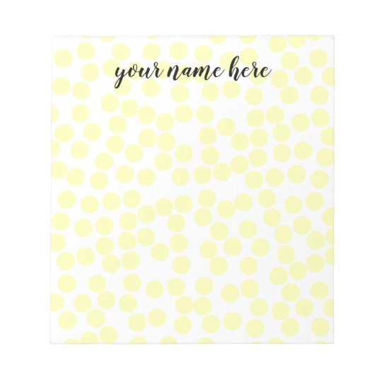 Personalized Dotted Notepad | Zazzle.com