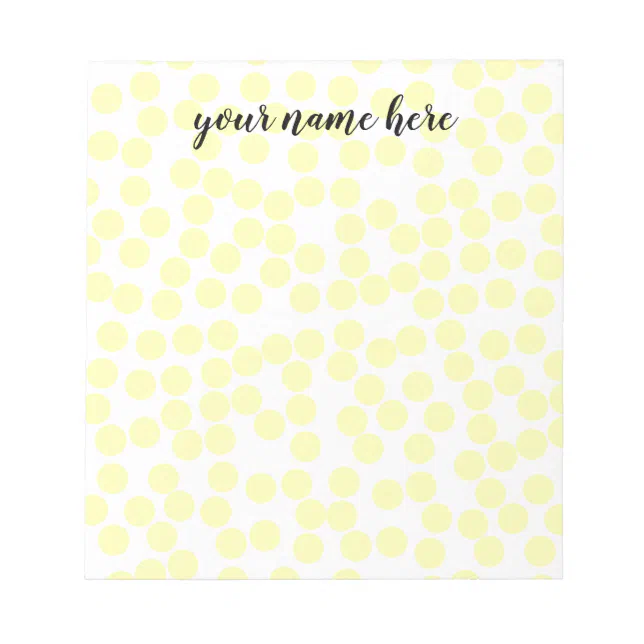 Personalized Dotted Notepad | Zazzle
