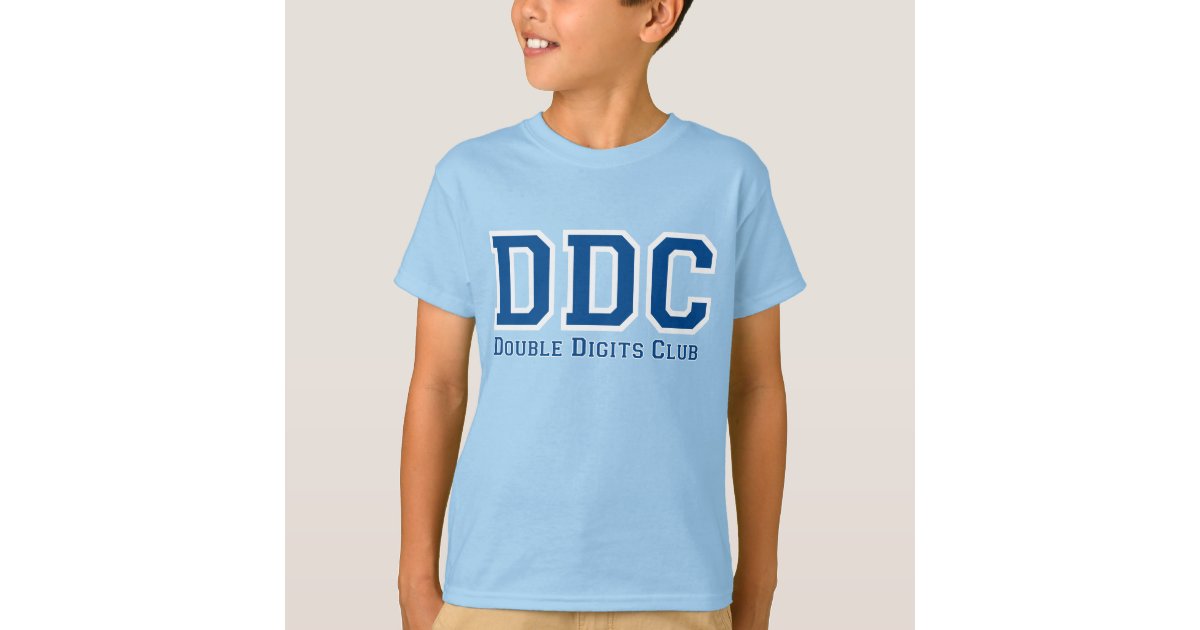 Personalized DOUBLE DIGITS CLUB #10 BIRTHDAY Tee | Zazzle