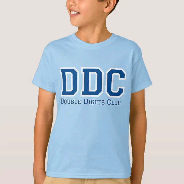 Personalized DOUBLE DIGITS CLUB #10 BIRTHDAY Tee | Zazzle