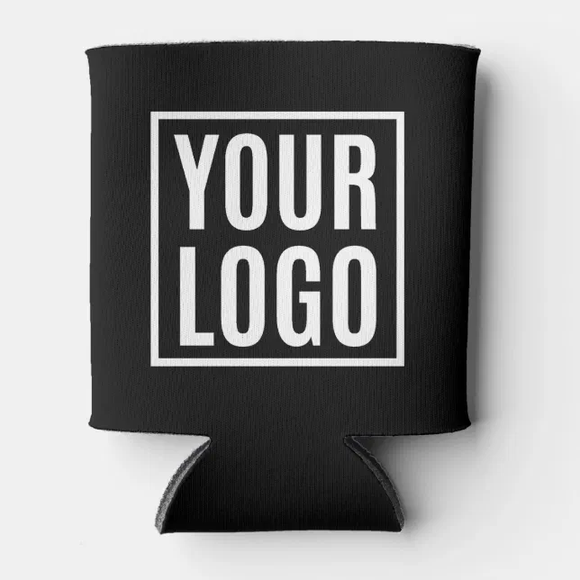 Personalized Double Sided Logo Template Can Cooler | Zazzle