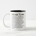 Personalized Dream Team Definition Two-Tone Coffee Mug | Zazzle