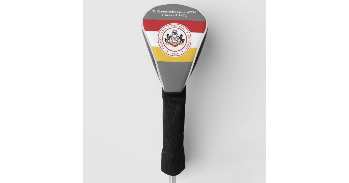 * PERSONALIZED Driver Head Cover w/PMC Flag logo | Zazzle