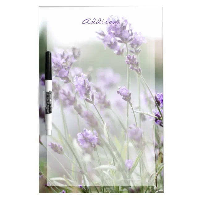 Personalized Dry Erase Boards With Lavender | Zazzle