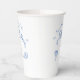Personalized Dusty Blue Retro Bridal Shower Paper Cups | Zazzle