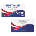 Personalized Election Campaign Business Card | Zazzle