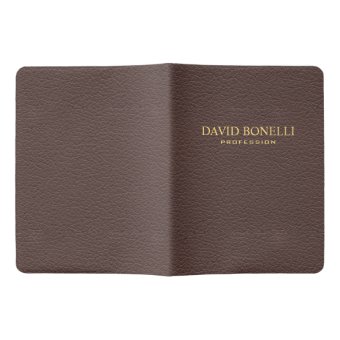 Personalized Elegant Dark Brown Leather Masculine Extra Large Moleskine ...