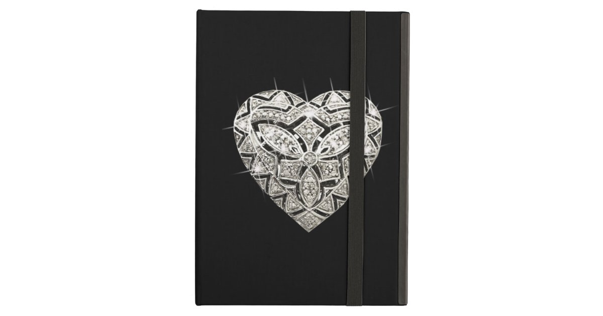 Personalized Elegant Designer Heart iPad Case | Zazzle