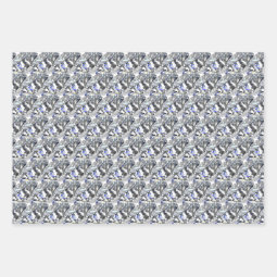 Personalized Elegant Diamonds Wrapping Paper Sheets | Zazzle