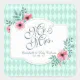 Personalized Elegant Floral Wedding Sticker | Zazzle