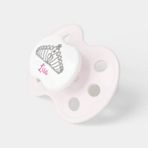 Personalized Elegant Little Princess Tiara Pacifier | Zazzle