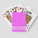 Personalized Elegant Pink Pattern Poker Cards | Zazzle