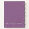 Personalized Elegant Purple Sketchbook Notebook | Zazzle