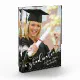 Personalized Elegant Script Graduate 20xx Vertical Photo Block | Zazzle
