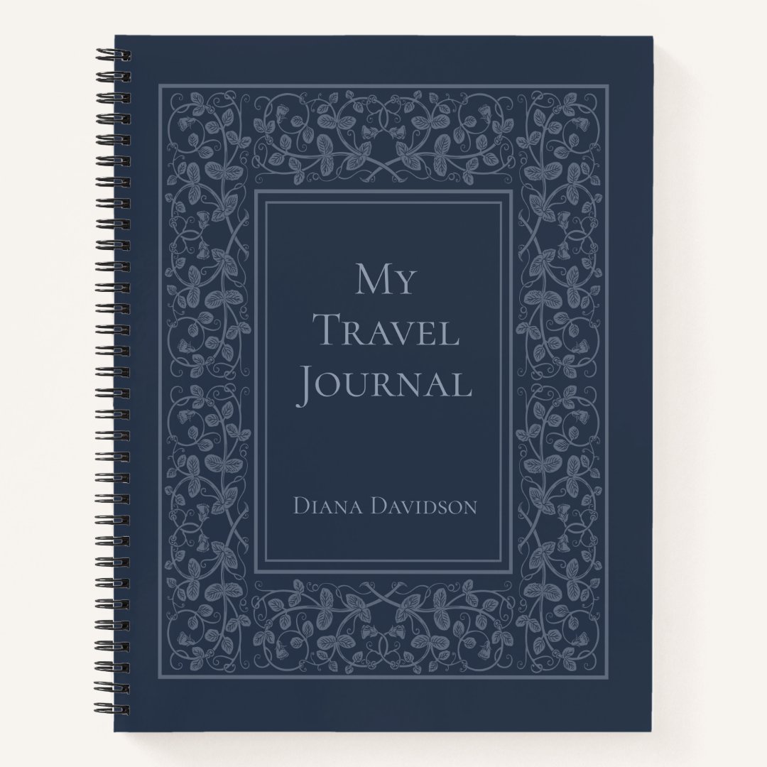 Personalized Elegant Travel Journal | Zazzle