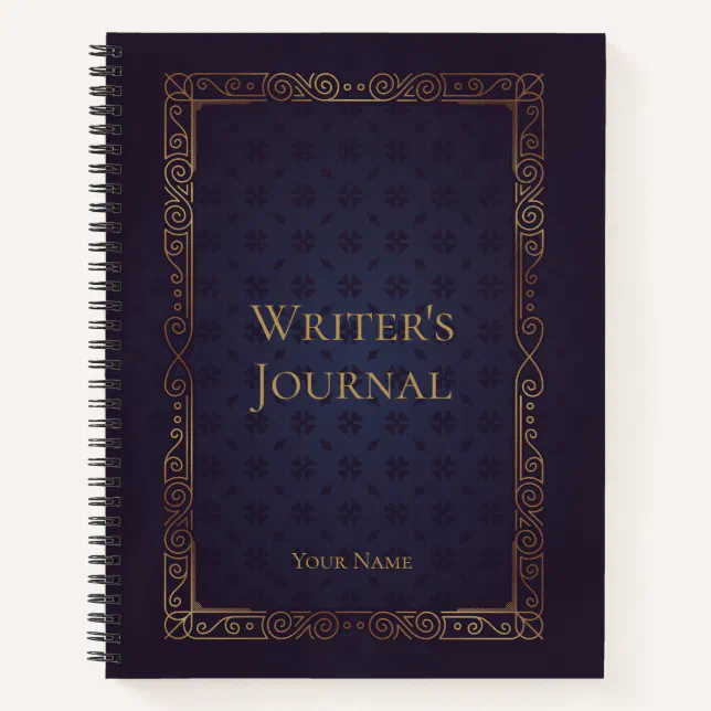 Personalized Elegant Writer’s Journal | Zazzle