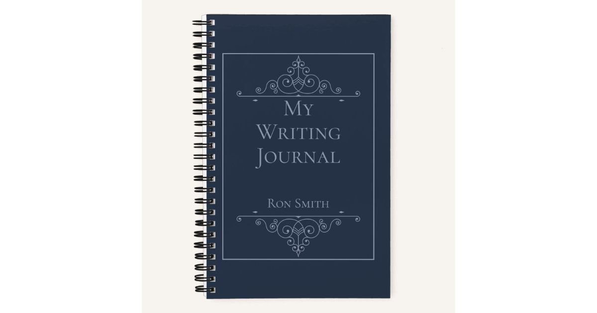 Personalized Elegant Writing Journal for Authors | Zazzle
