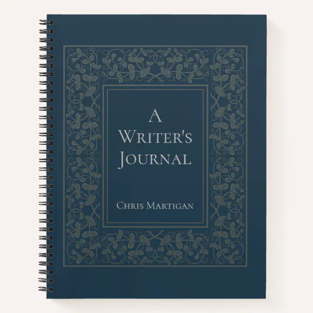 Personalized Elegant Writing Notebook for Authors | Zazzle