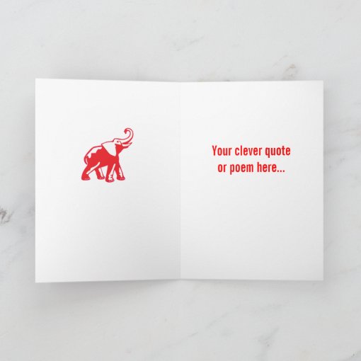 Personalized Elephant note cards | Zazzle