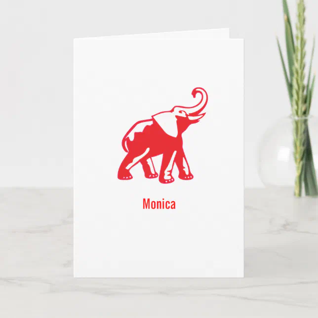 Personalized Elephant note cards | Zazzle