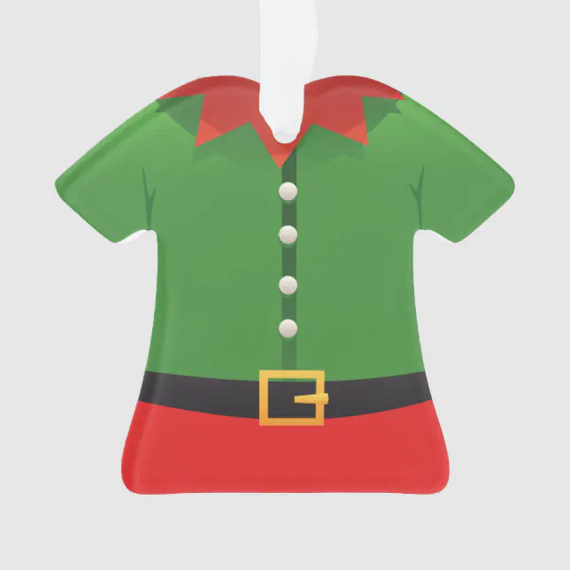 Personalized Elf Santa's Helper Christmas Ornament | Zazzle