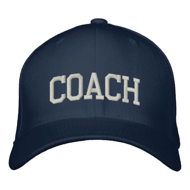 Personalized & Embroidered Coach Cap | Hat | Zazzle