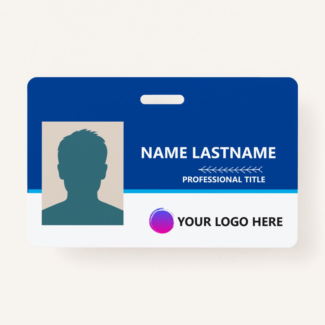 Personalized Employee ID Card - Photo, Barcode, Badge | Zazzle