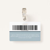 Personalized Employee Photo Logo Barcode ID Badge | Zazzle