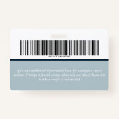 Personalized Employee Photo Logo Barcode ID Badge | Zazzle