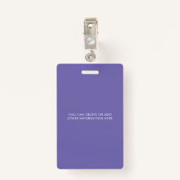Personalized Employee | Purple Logo Staff Photo Badge | Zazzle