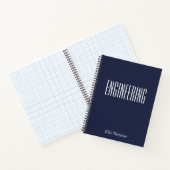 Personalized Engineering Graph Paper Simple Design Notebook | Zazzle