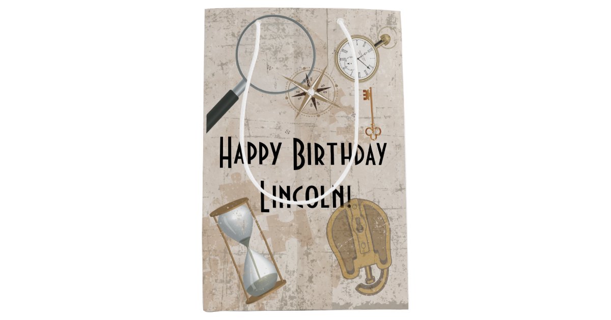 Personalized Escape Room Party Gift Bag Zazzle personalized-escape-room-party-gift-bag-zazzle