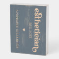 Personalized Esthetician Cosmetologist Beautician Wooden Box Sign | Zazzle